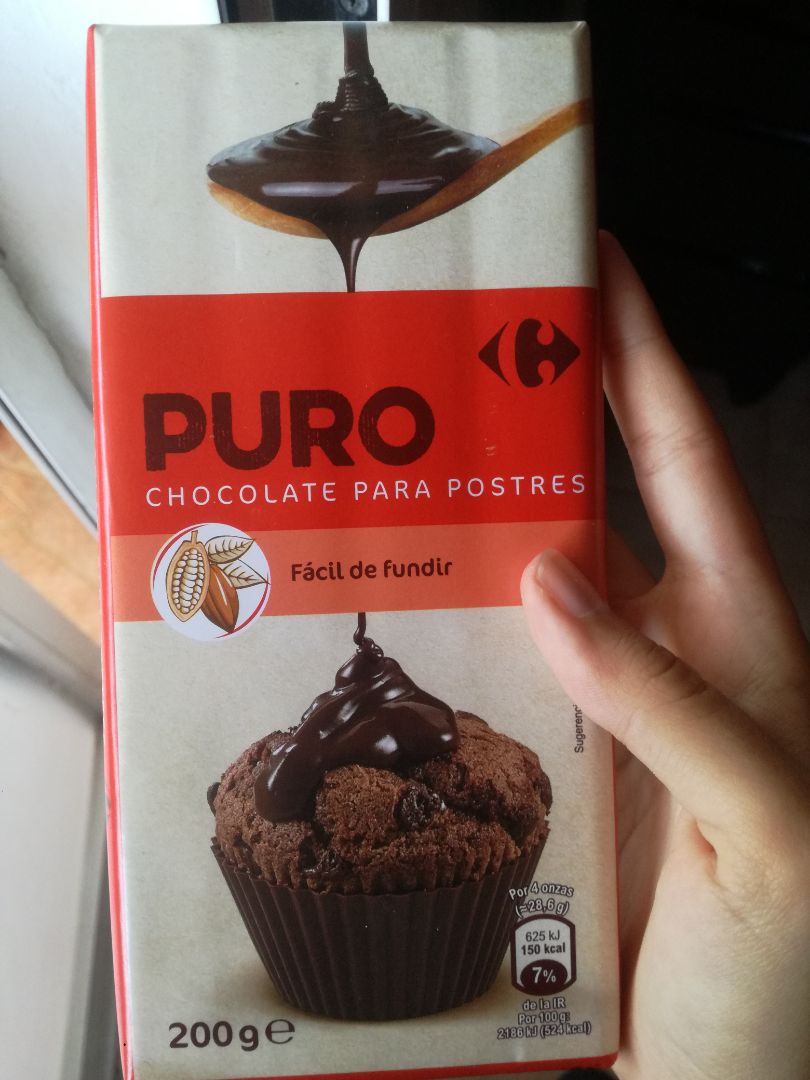 Chocolate Puro para postres from Carrefour - Vegan Product Reviews ...