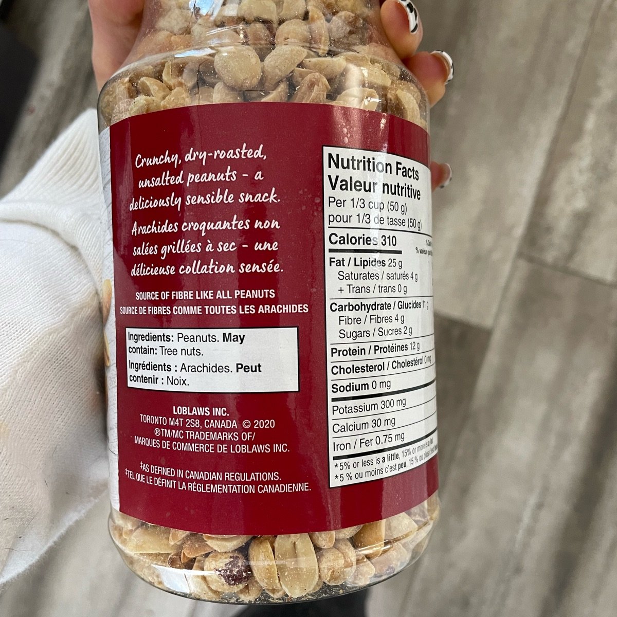 Unsalted Peanuts from President's Choice - Vegan Product Reviews ...