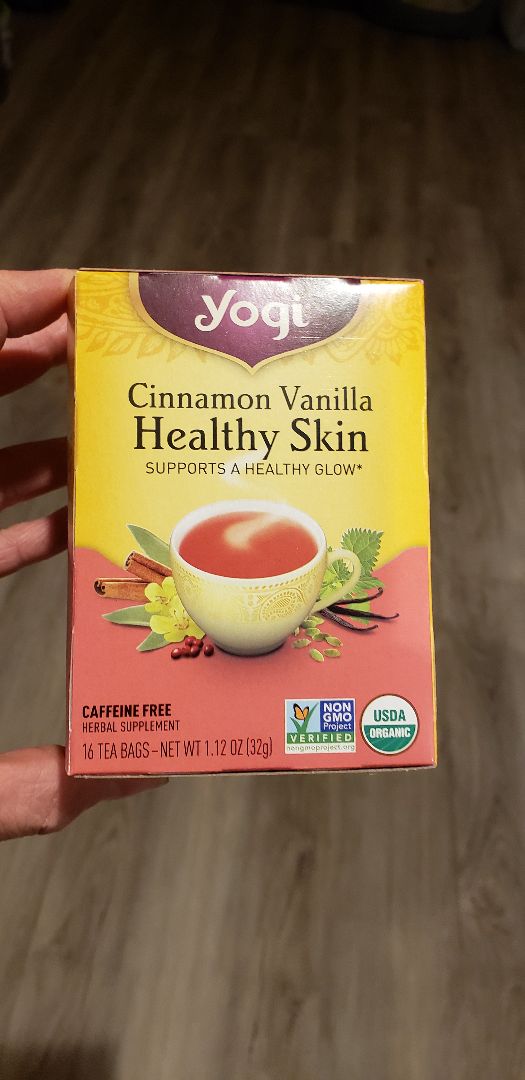 Cinnamon Vanilla Healthy Skin from Yogi Tea Organic - Vegan Product ...