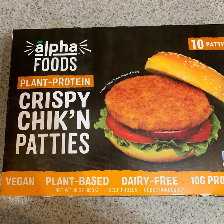Alpha Foods Crispy Chik’n Patties Review | abillion