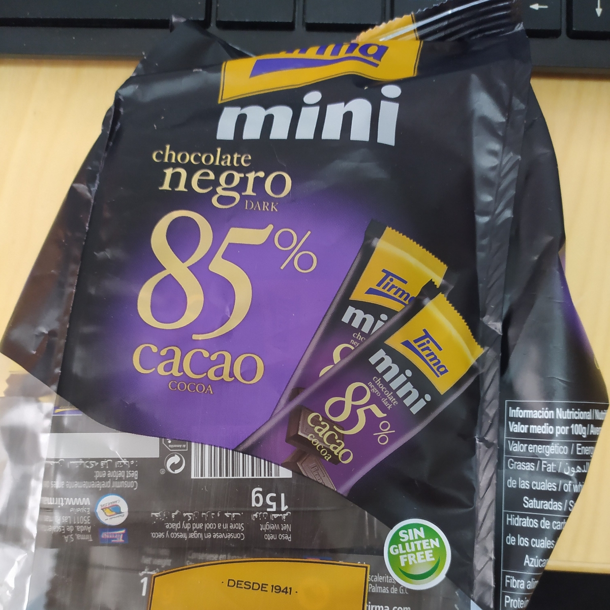 Mini chocolate 85% from Tirma - Vegan Product Reviews & Ratings | abillion