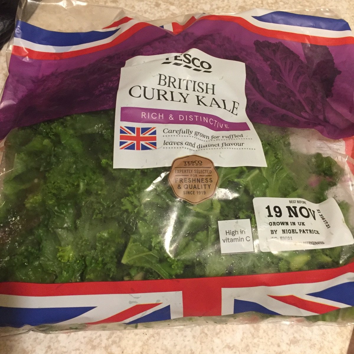 British curly kale from Tesco - Vegan Product Reviews & Ratings | abillion