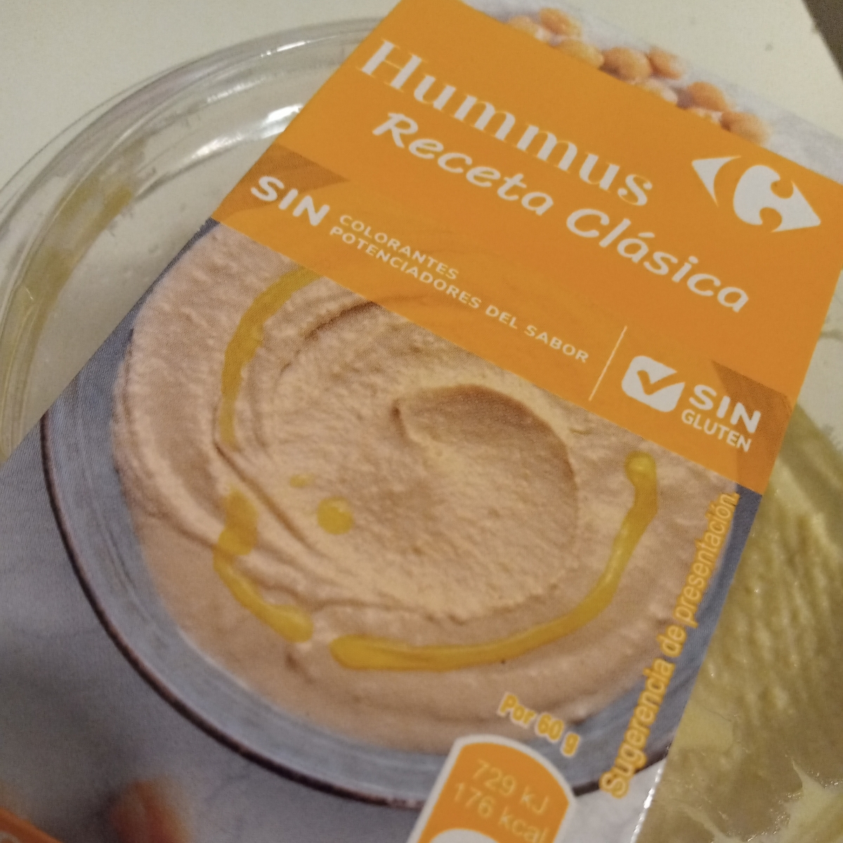 Hummus Receta Clásica from Carrefour - Vegan Product Reviews & Ratings ...