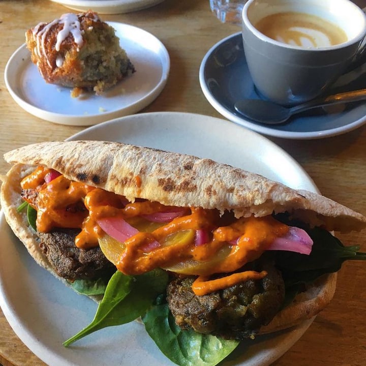 Satellite Coffee Morzine, France Fritter pitta Review | abillion