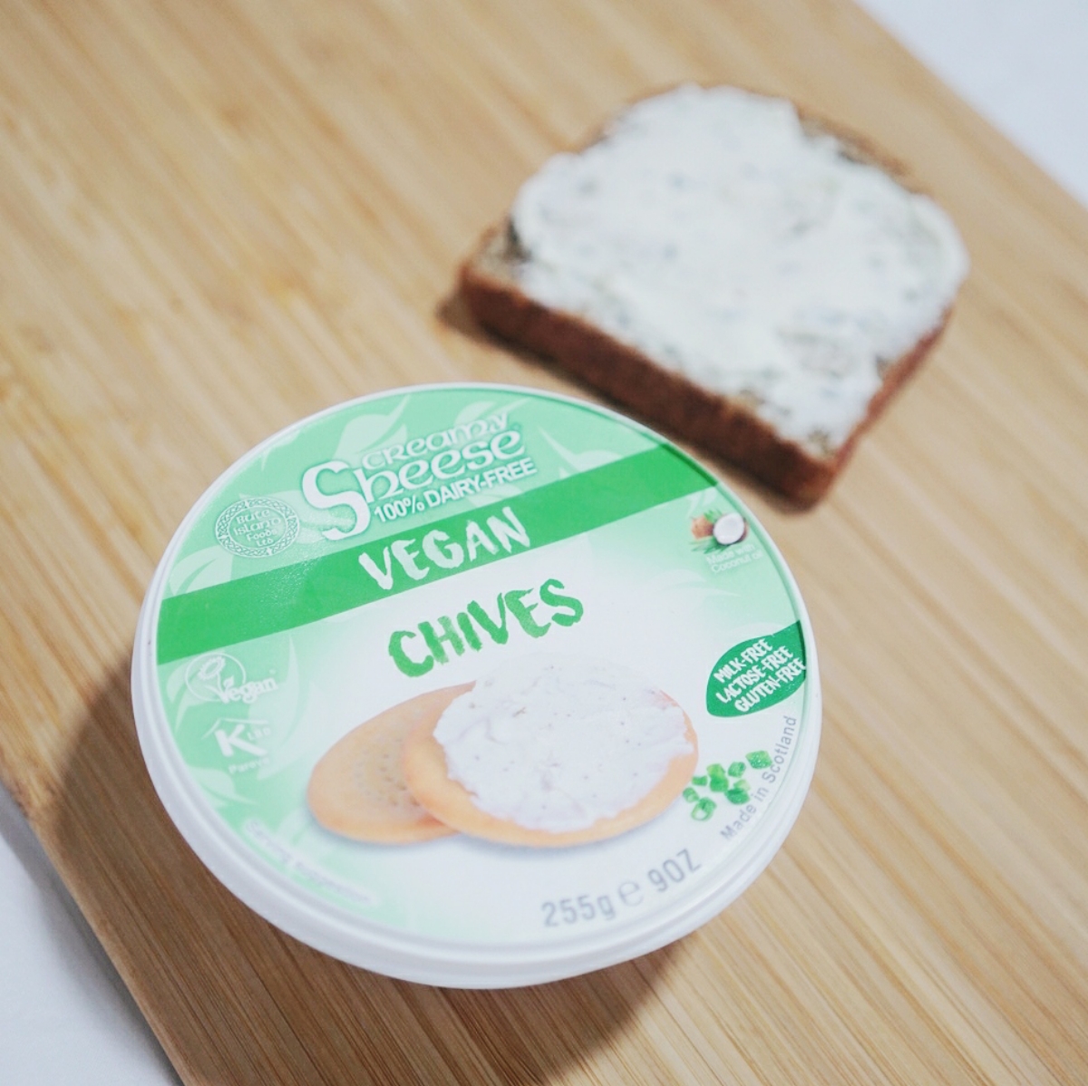 Creamy Sheese Chives from Bute Island Foods - Vegan Product Reviews ...