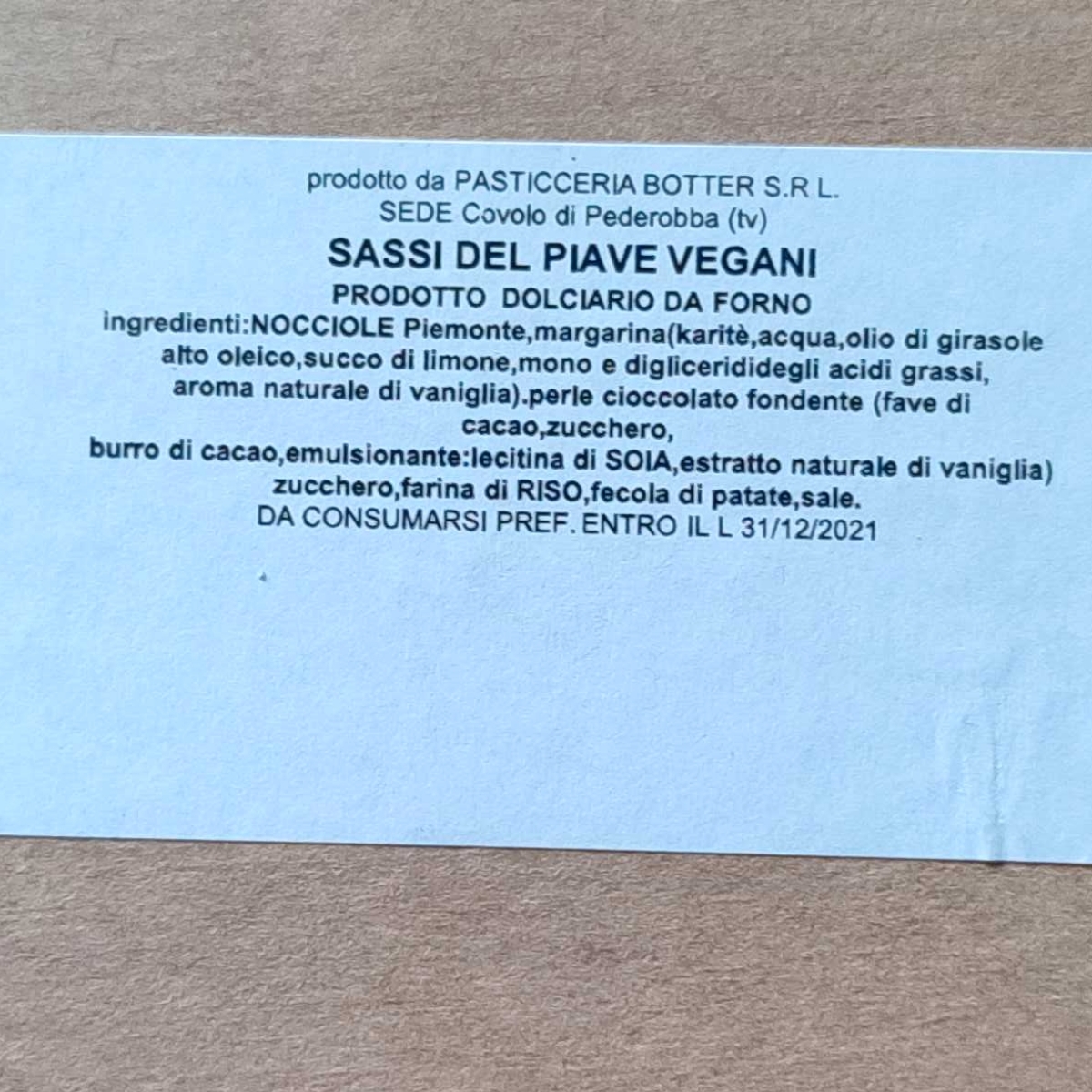 I sassi del piave from Botter - Vegan Product Reviews & Ratings | abillion