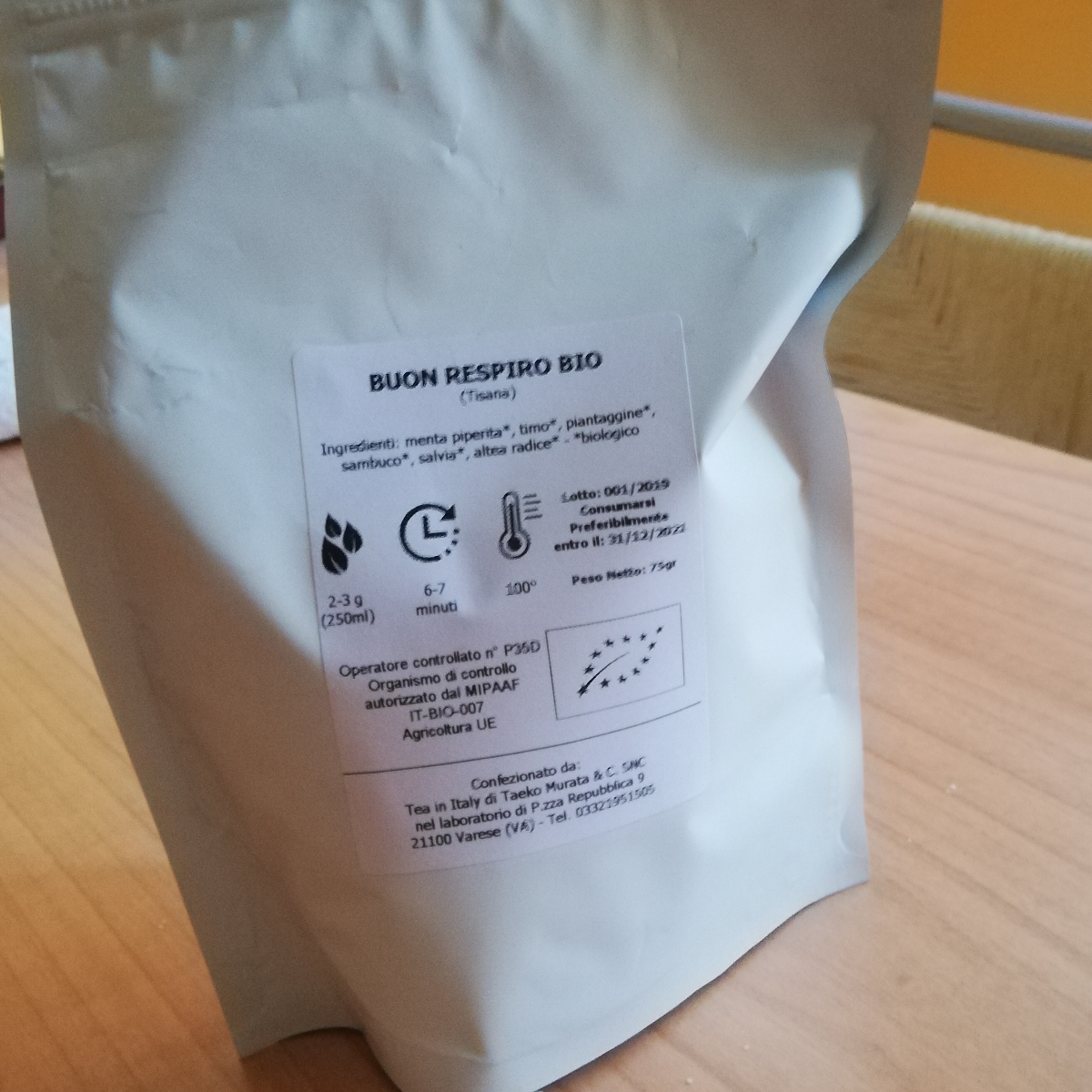 Infuso buon respiro from Tea in italy - Vegan Product Reviews & Ratings ...