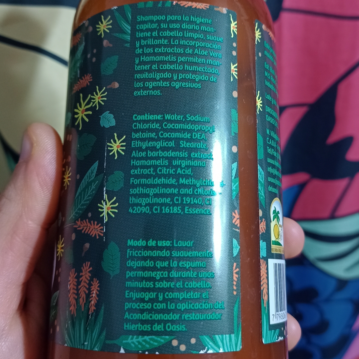 Shampoo para Cabellos Normales from Hierbas del Oasis - Vegan Product ...