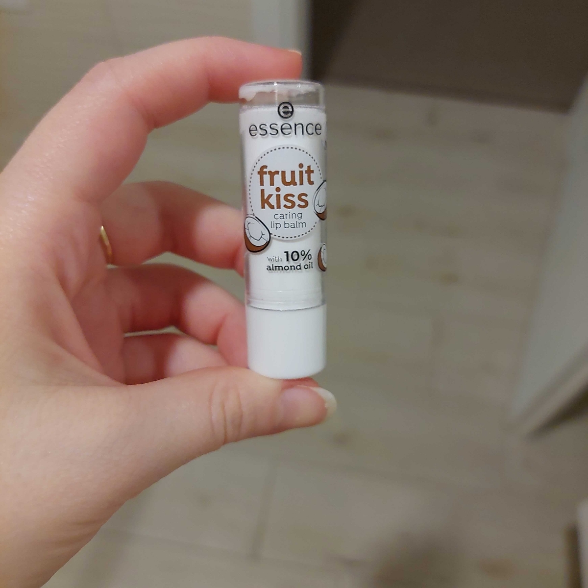 Fruit kiss caring lip balm almond oil from Essence Cosmetics - Vegan ...