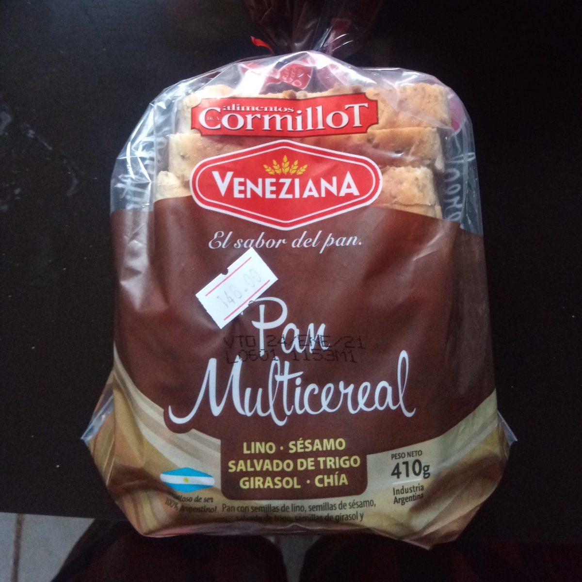 Pan multicereal from Cormillot - Vegan Product Reviews & Ratings | abillion