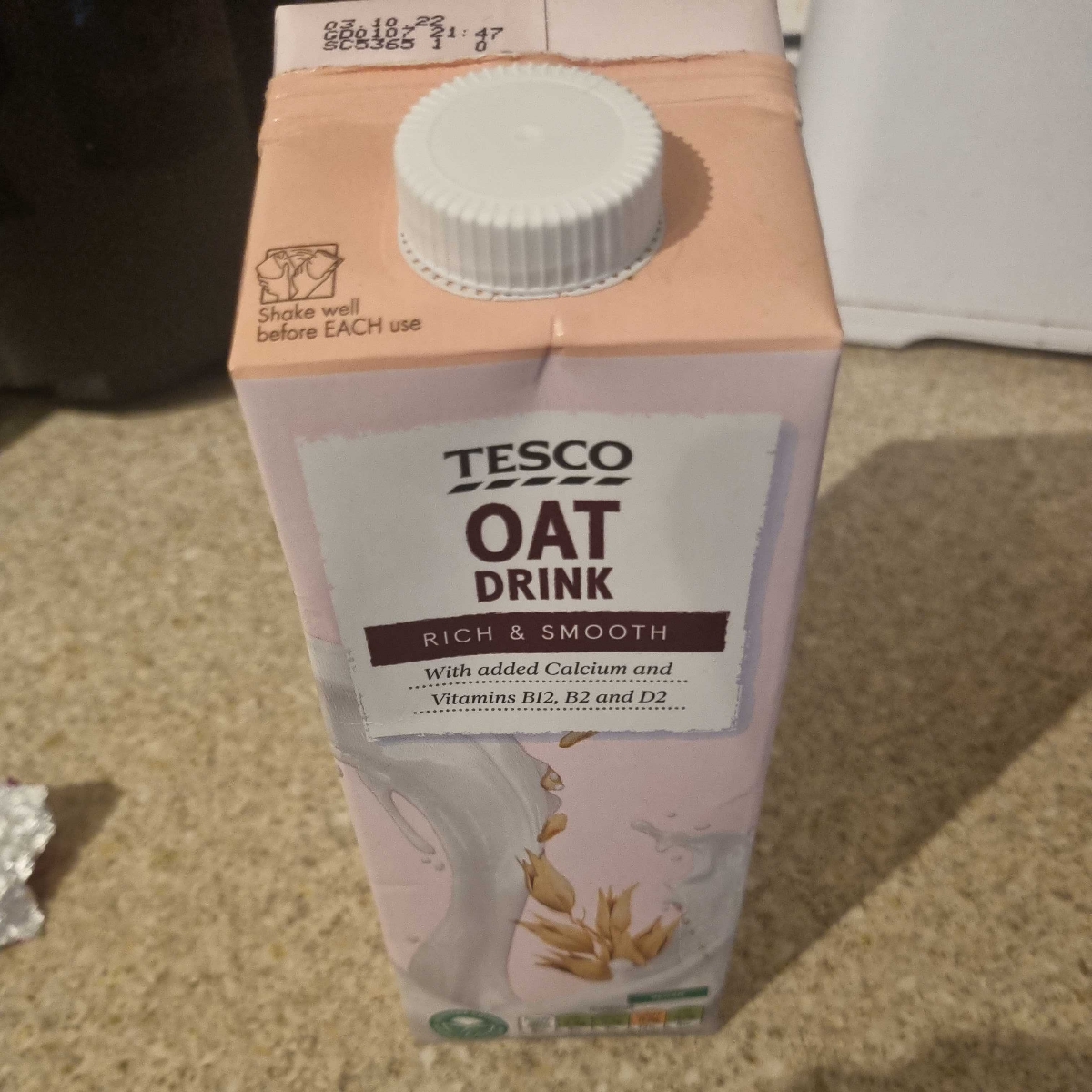 Tesco's Oat milk from Tesco's oat milk - Vegan Product Reviews ...