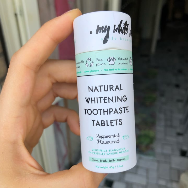 My White secret Toothpaste Tablets Dentifricio Review | abillion