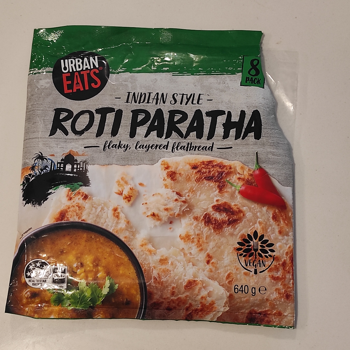 Roti Paratha from Urban Eats - Vegan Product Reviews & Ratings | abillion