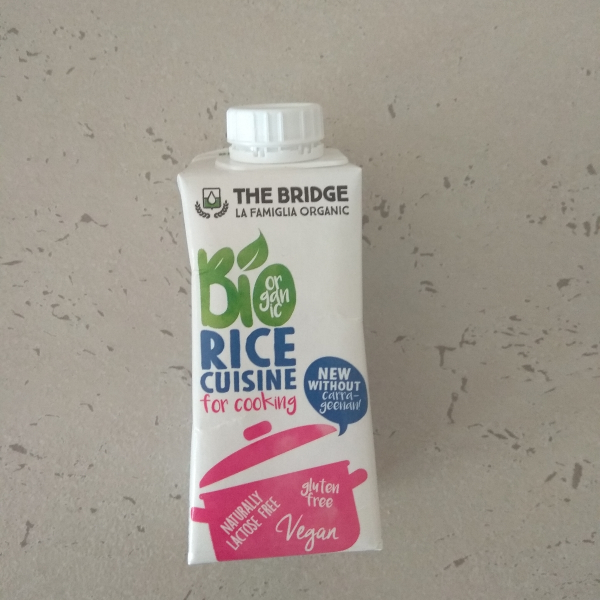 Bio rice cream for cooking from The Bridge - Vegan Product Reviews ...