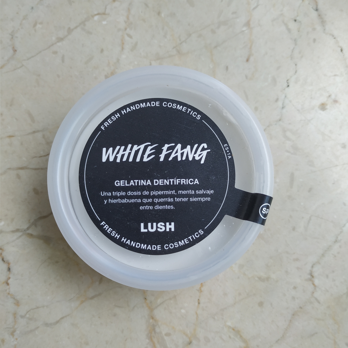 White fang: toothpaste jelly from LUSH Fresh Handmade Cosmetics - Vegan ...