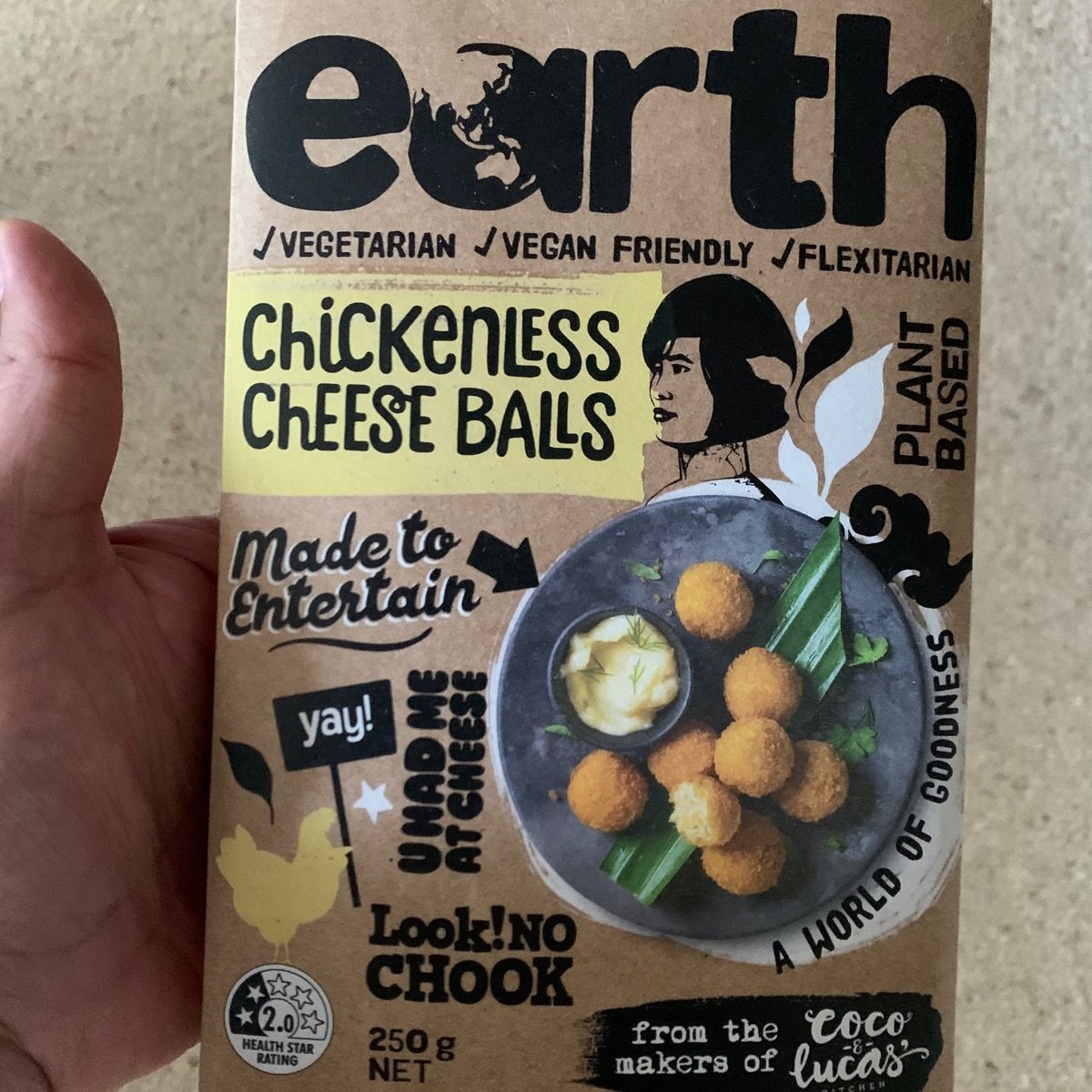 Chickenless cheese balls from Earth - Vegan Product Reviews & Ratings ...