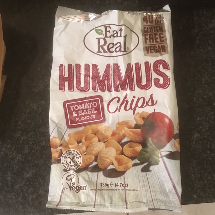 Eat Real Hummus chips tomato & basil Flavour Review | abillion