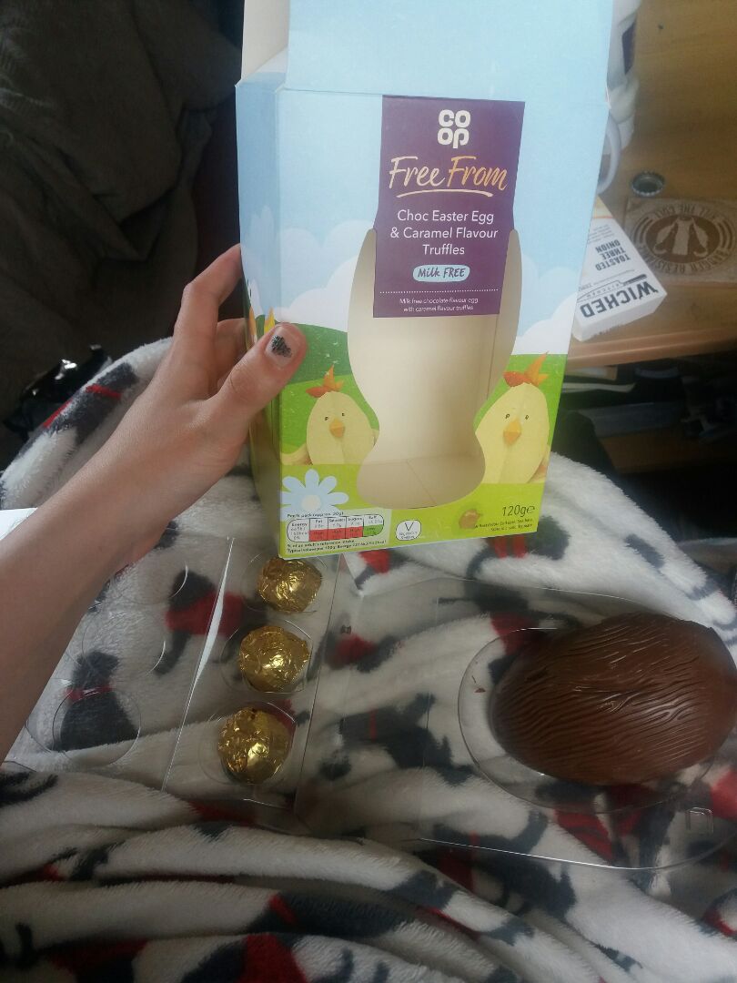 Choc Easter Egg & Caramel Flavour Truffles from Coop - Vegan Product ...