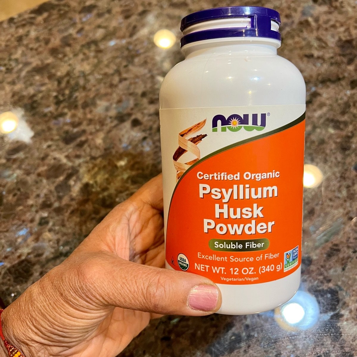 Certified organic psyllium husk powder from NOW Foods - Vegan Product ...