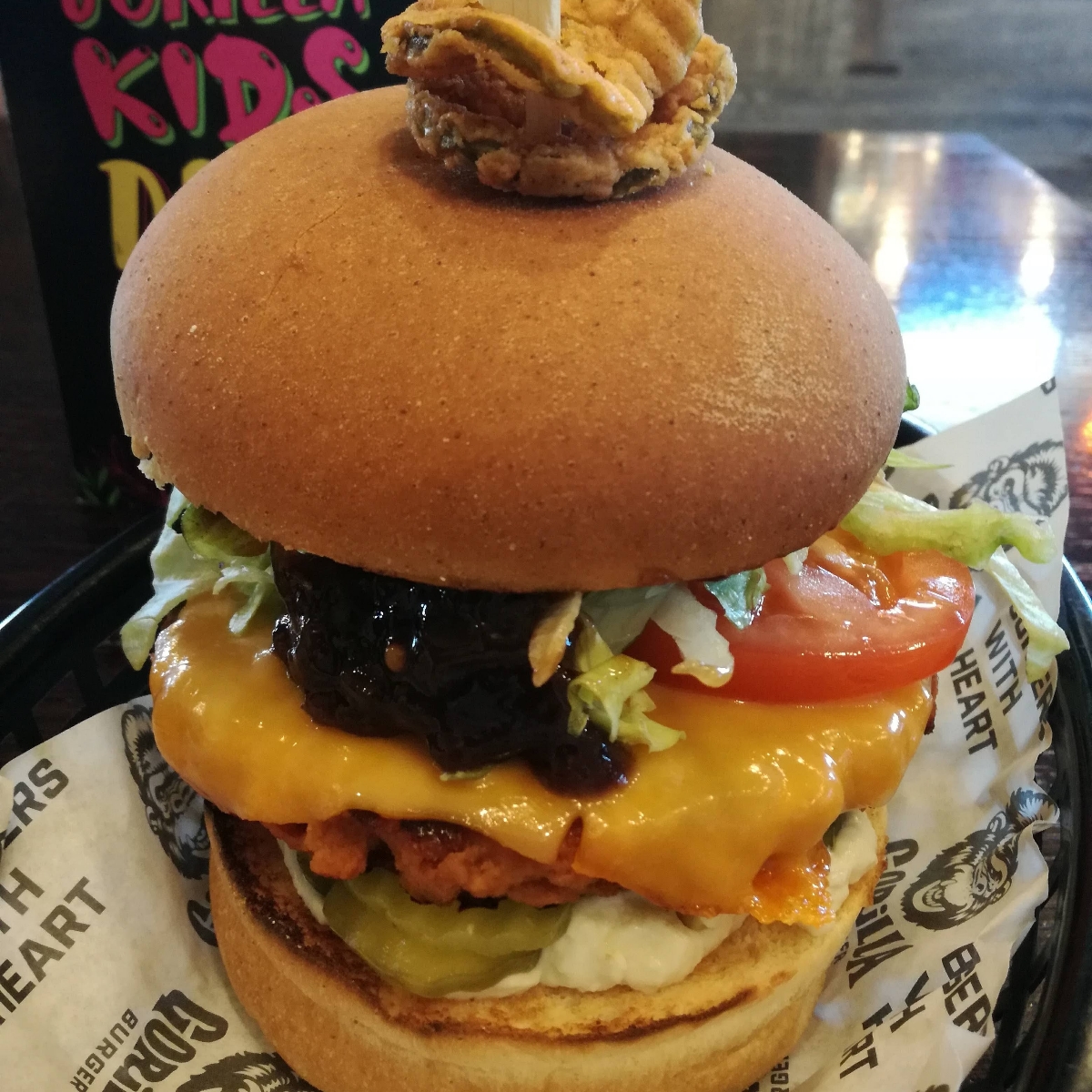 Virunga burger at Gorilla Burger Leeds St, Wellington - Vegan Dish ...