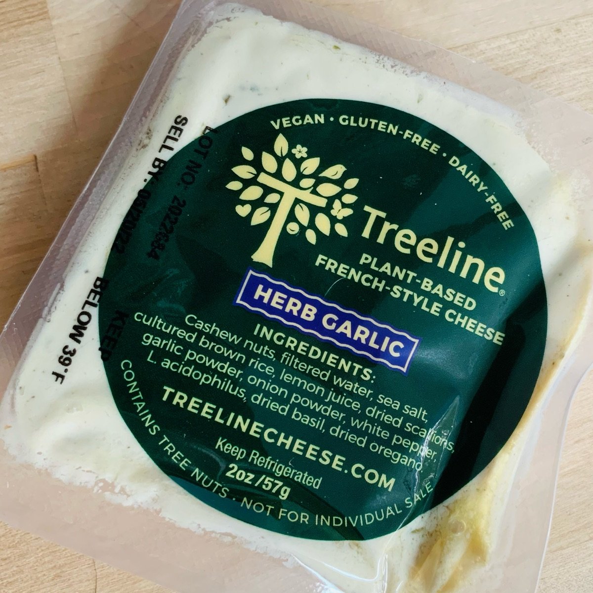 Treeline Cheese Herb Garlic Plant Based Cheese Reviews | abillion