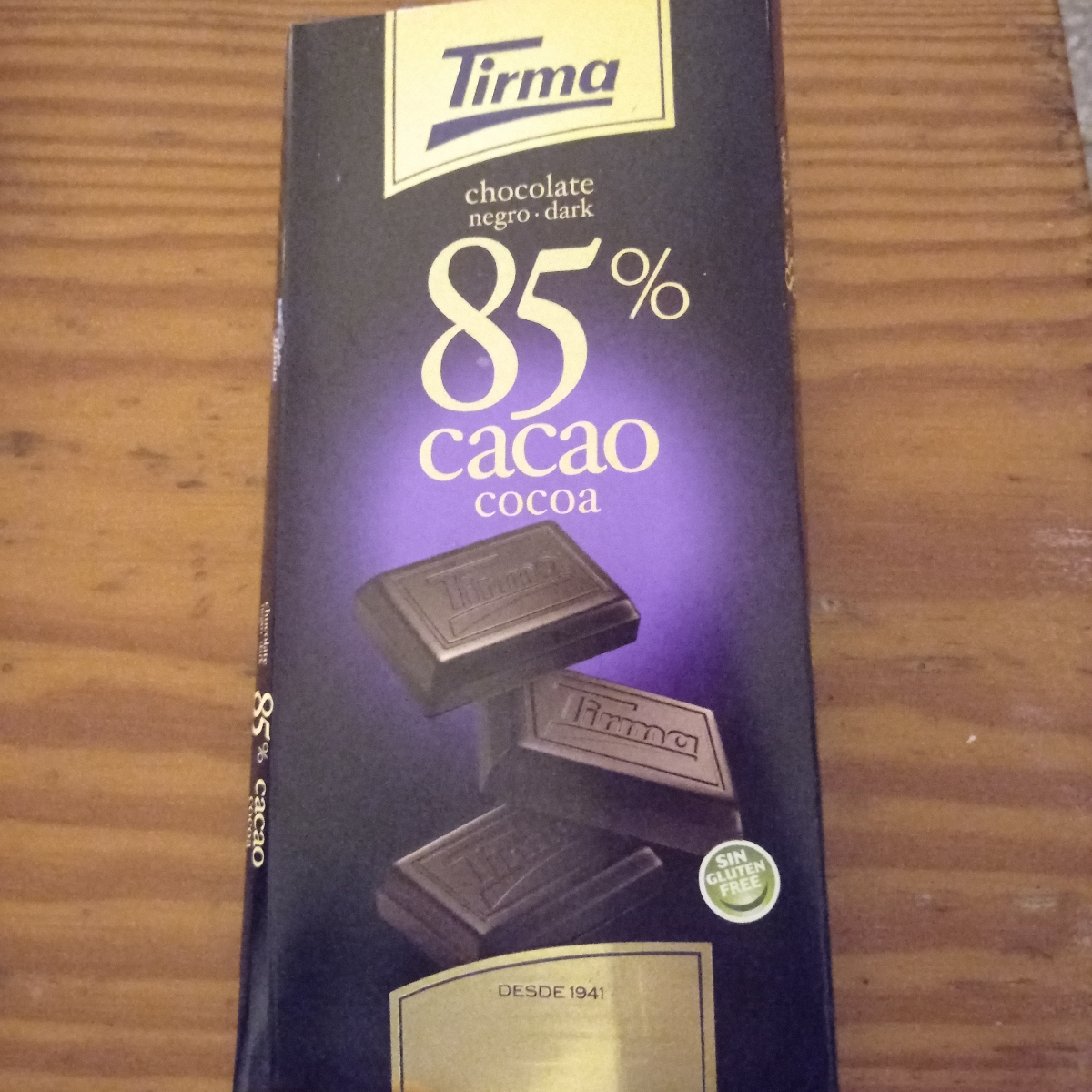 Chocolate 85% Cacao from Tirma - Vegan Product Reviews & Ratings | abillion