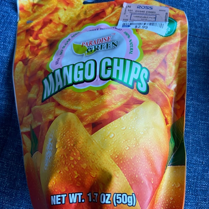 Paradise Green Mango Chips Review | abillion