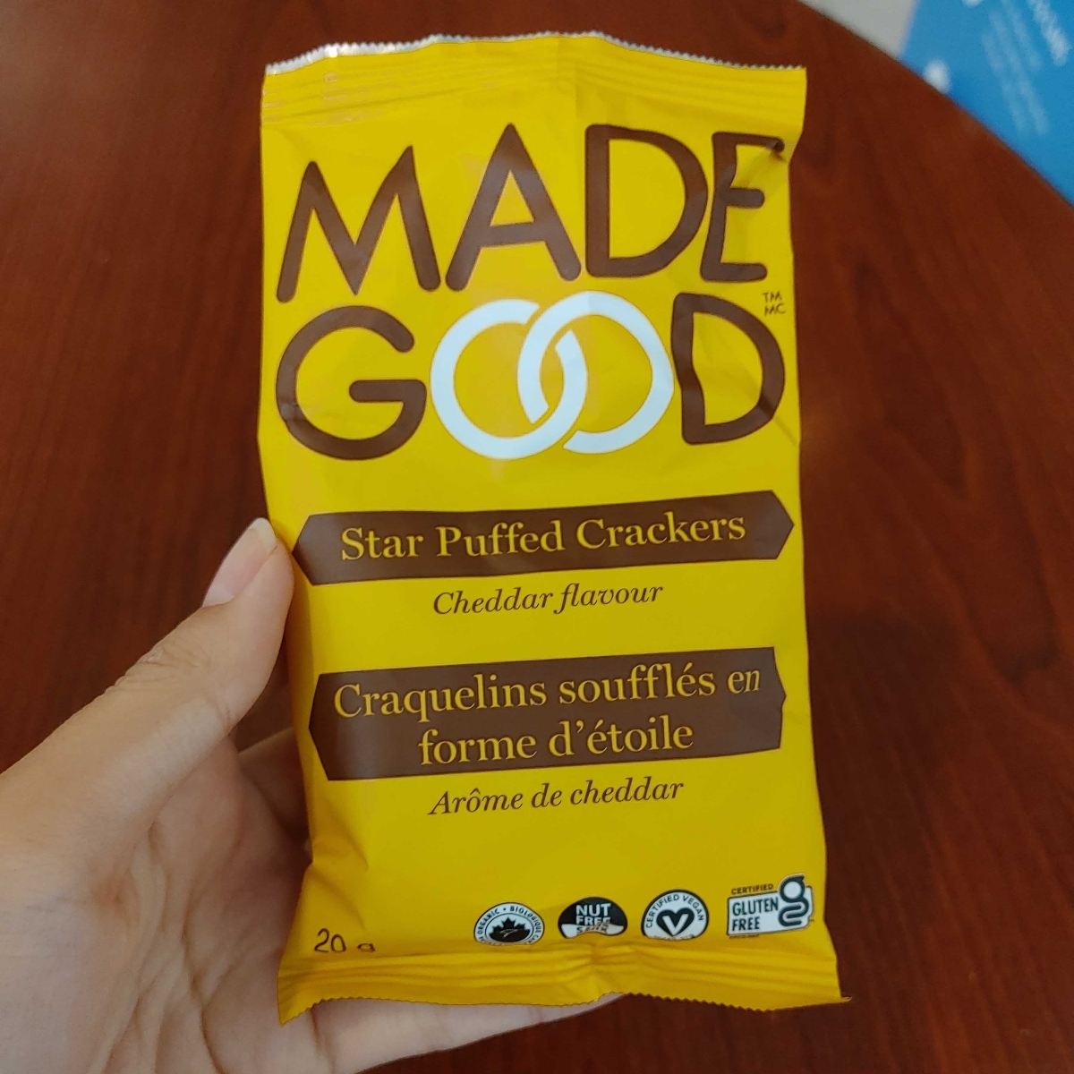 MadeGood Star Puffed Crackers: Cheddar flavour from MadeGood Star ...