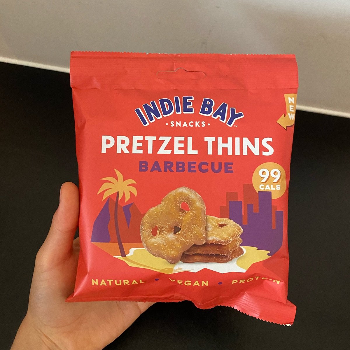 Pretzel thins barbecue from Indie Bay Snacks - Vegan Product Reviews ...