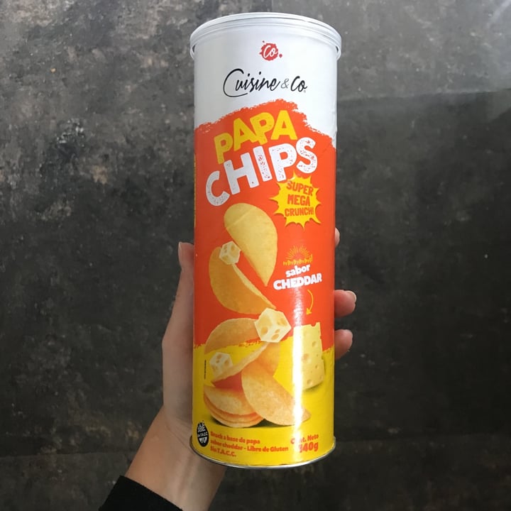Cuisine & Co Papa Chips Sabor Cheddar Review | abillion