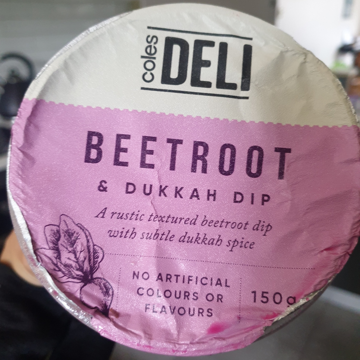 Beetroot And Dukkah Dip from Coles Deli - Vegan Product Reviews ...