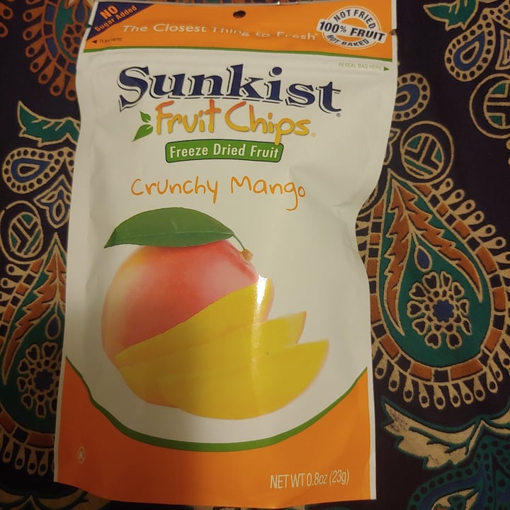 Sunkist Crunchy Mango Fruit Chips Review | abillion