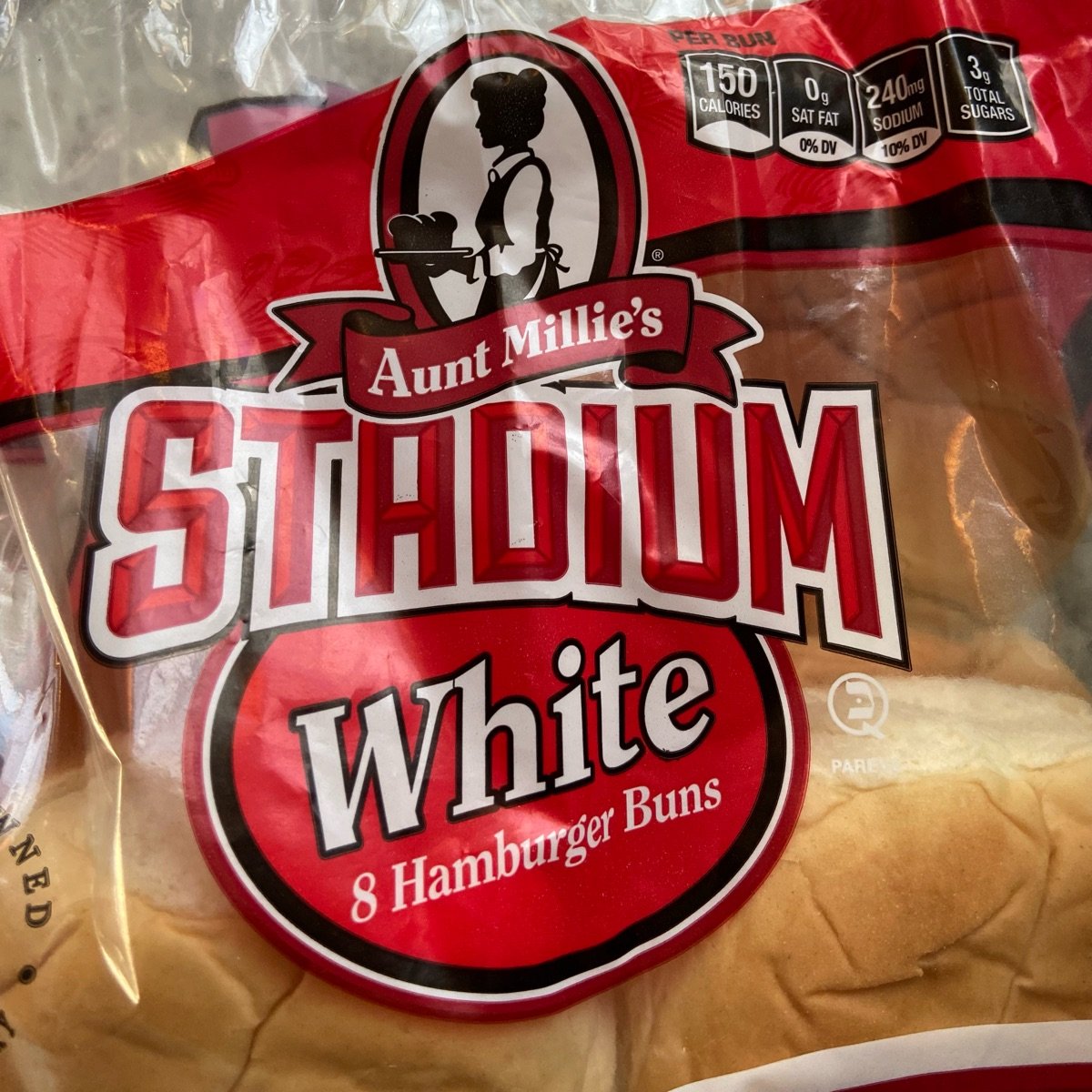 Stadium White Hamburger Buns from Aunt Millie’s - Vegan Product Reviews ...