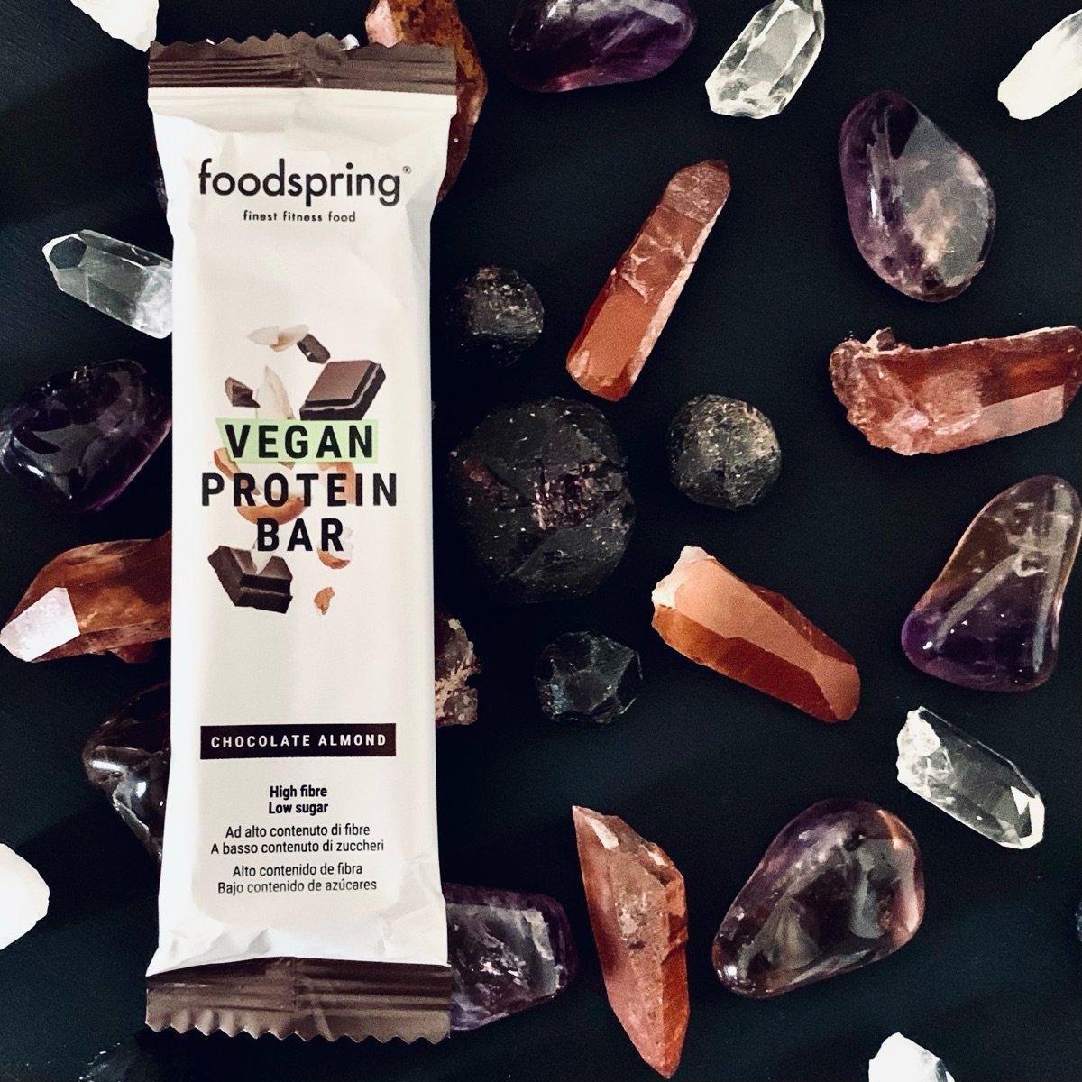 Vegan Protein Bar Chocolate Almond from Foodspring - Vegan Product ...