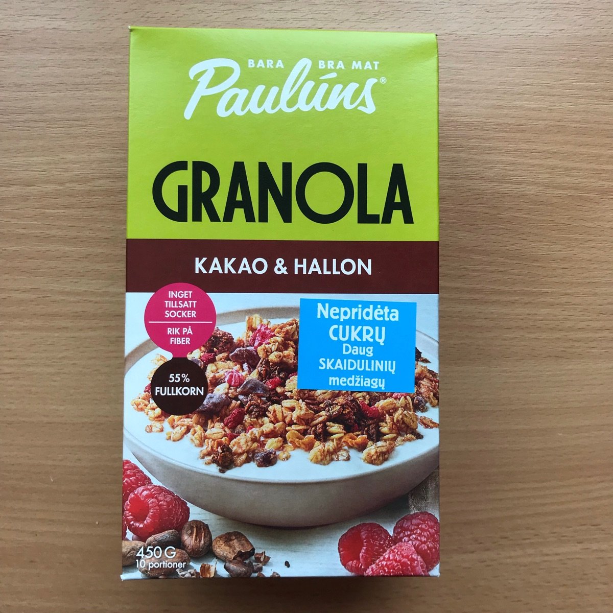 Granola With Cacao & Rasberries from Pauluns - Vegan Product Reviews ...