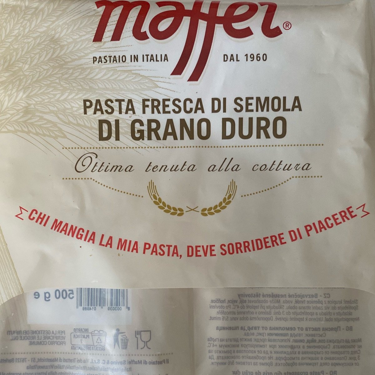 Strozzapreti - Pasta Fresca di Semola di Grano Duro from Maffei - Vegan ...