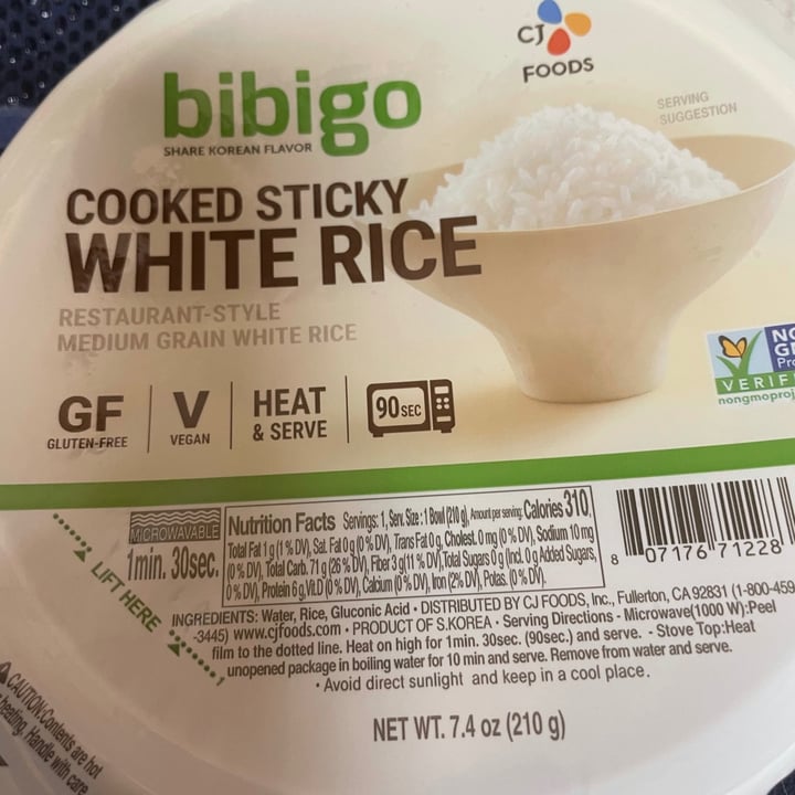 Bibigo Cooked sticky white rice Review | abillion