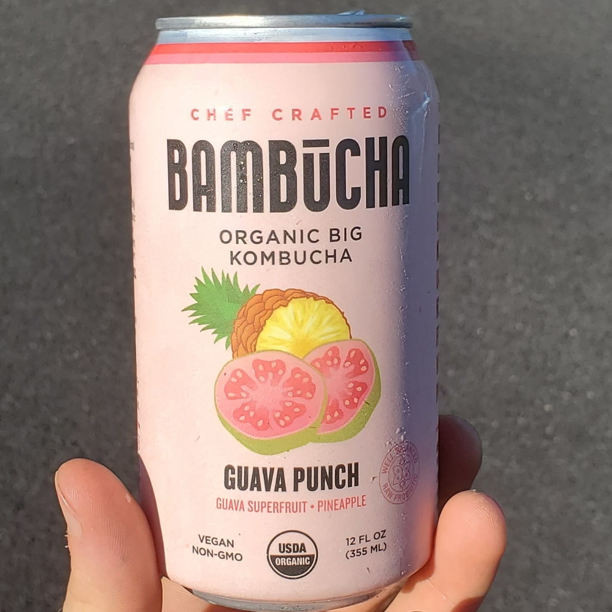 organic guava punch kombucha from bambucha - Vegan Product Reviews ...