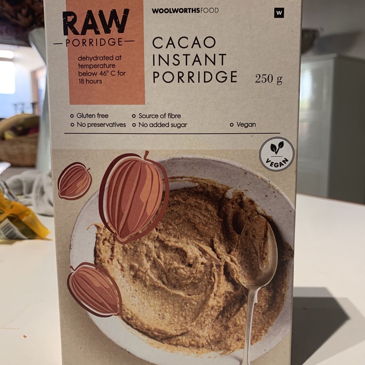 Cacao instant porridge from Woolworths Food - Vegan Product Reviews ...