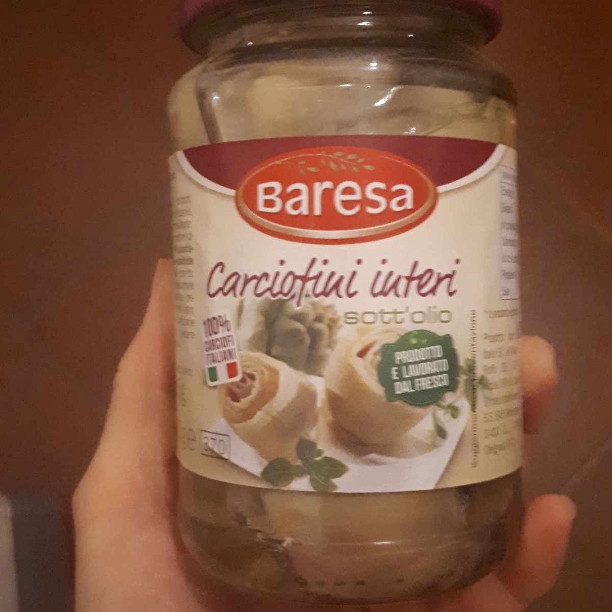 Carciofini interi sott'olio from Baresa - Vegan Product Reviews ...