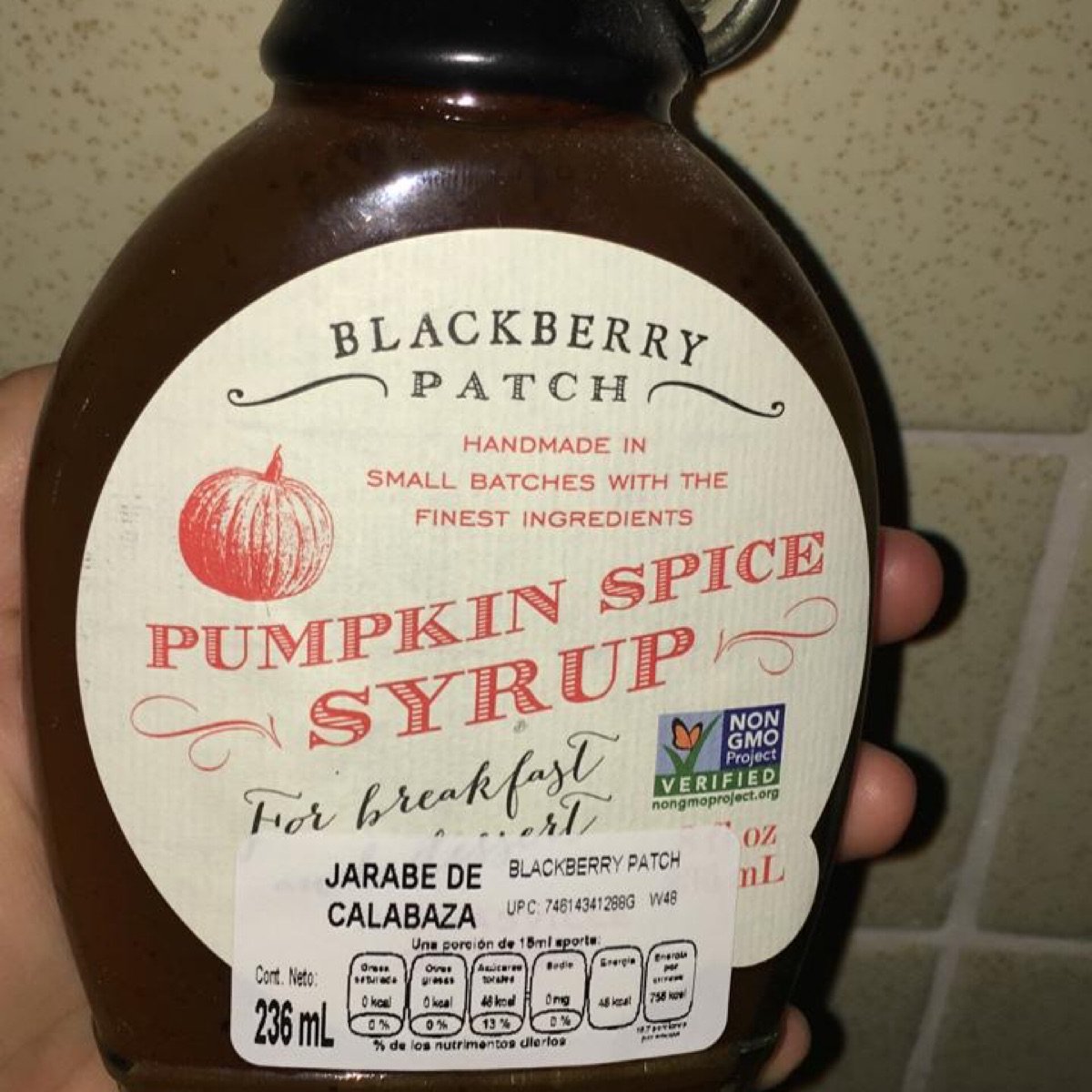 Pumpkin spice syrup from BlackBerry patch - Vegan Product Reviews ...