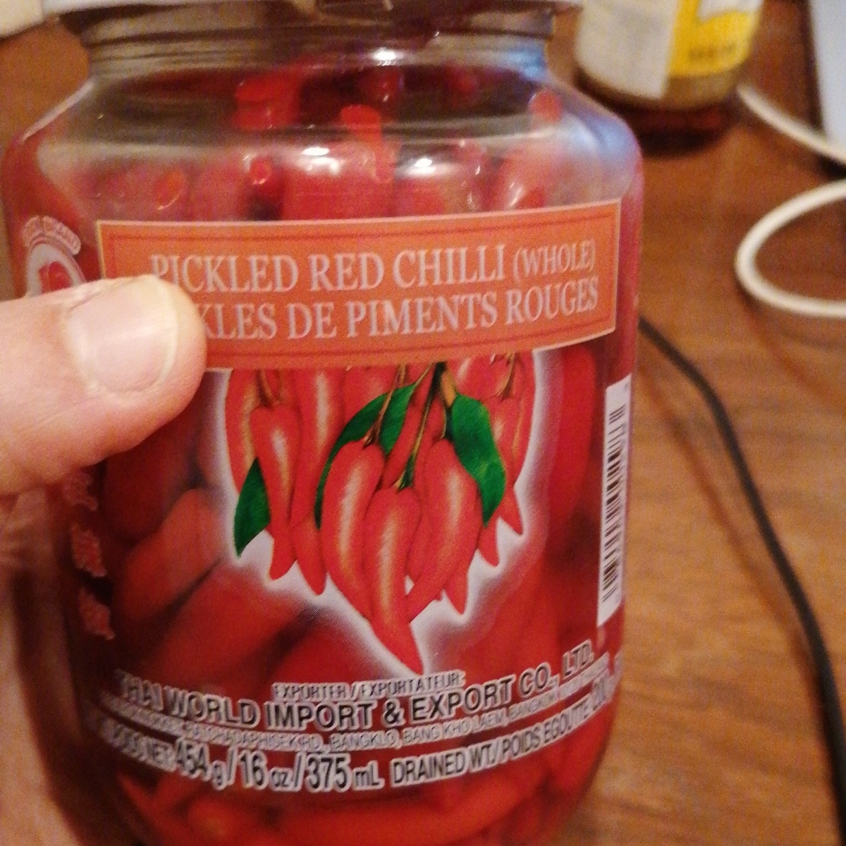 pickled red chilli peppers from Thai world import & export Co - Vegan ...