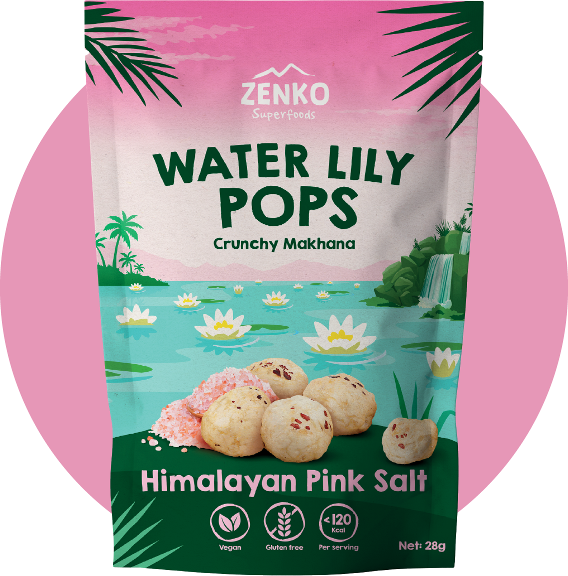 Water Lily Pops Himalayan Seasalt from ZENKO superfoods - Vegan Product ...