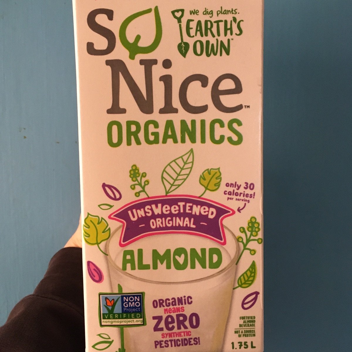So Nice Organic Unsweetened Almond Milk from Earth's Own - Vegan ...
