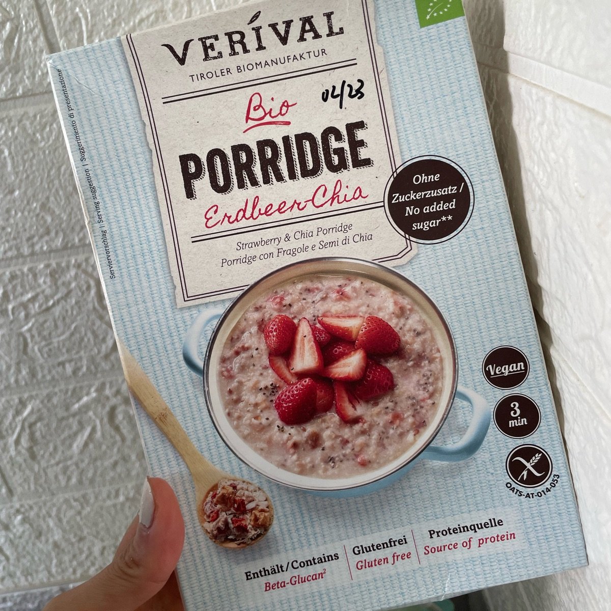 bio porridge erdbeer chia from Verival - Vegan Product Reviews ...
