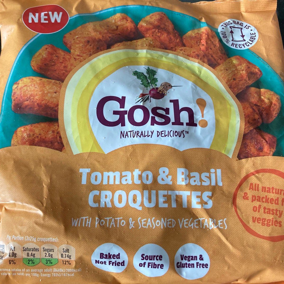 Tomato & Pesto Croquettes from Gosh! - Vegan Product Reviews & Ratings ...