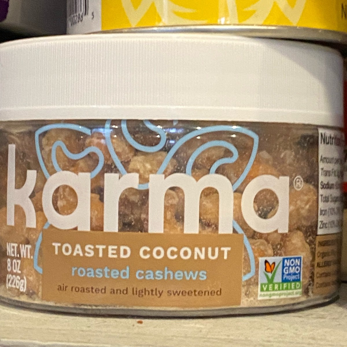 Toasted coconut roasted cashews from Karma - Vegan Product Reviews ...