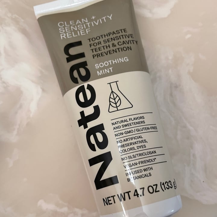 Natean Clean + sensitivity relief soothing mint toothpaste Review ...