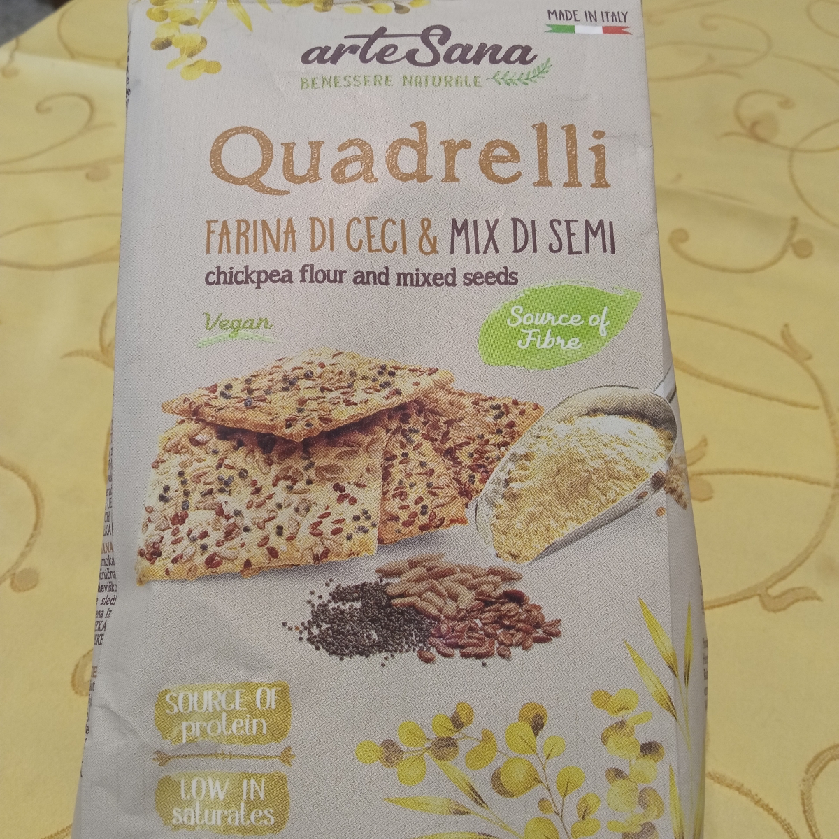 Quadrelli Farina Di Ceci E Mix Di Semi from ArteSana - Vegan Product ...