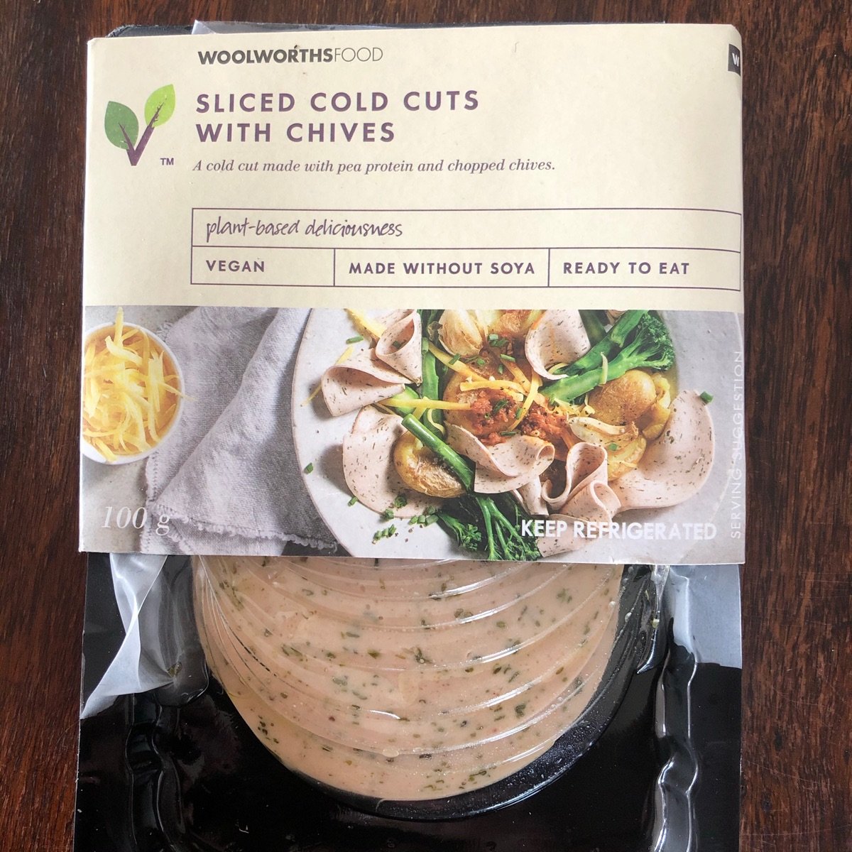 Sliced Cold Cuts with Chives from Woolworths Food - Vegan Product ...